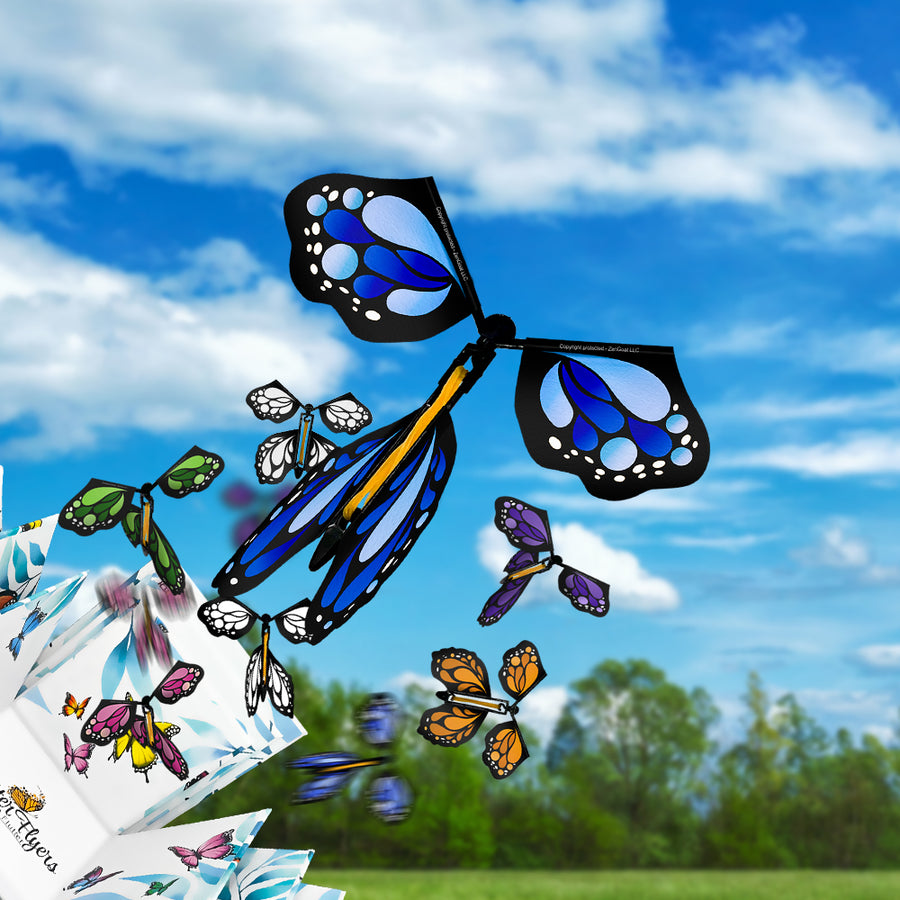 Flutter Flyers Flying Wind-Up Butterflys for Greeting Cards