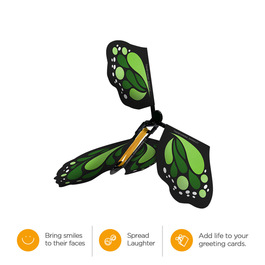 Flutter Flyers Flying Wind-Up Butterflys for Greeting Cards