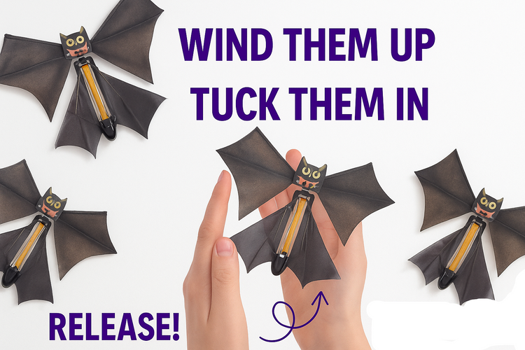 Halloween BatFlyers | Flying Bats for Spooky Halloween Surprises ...